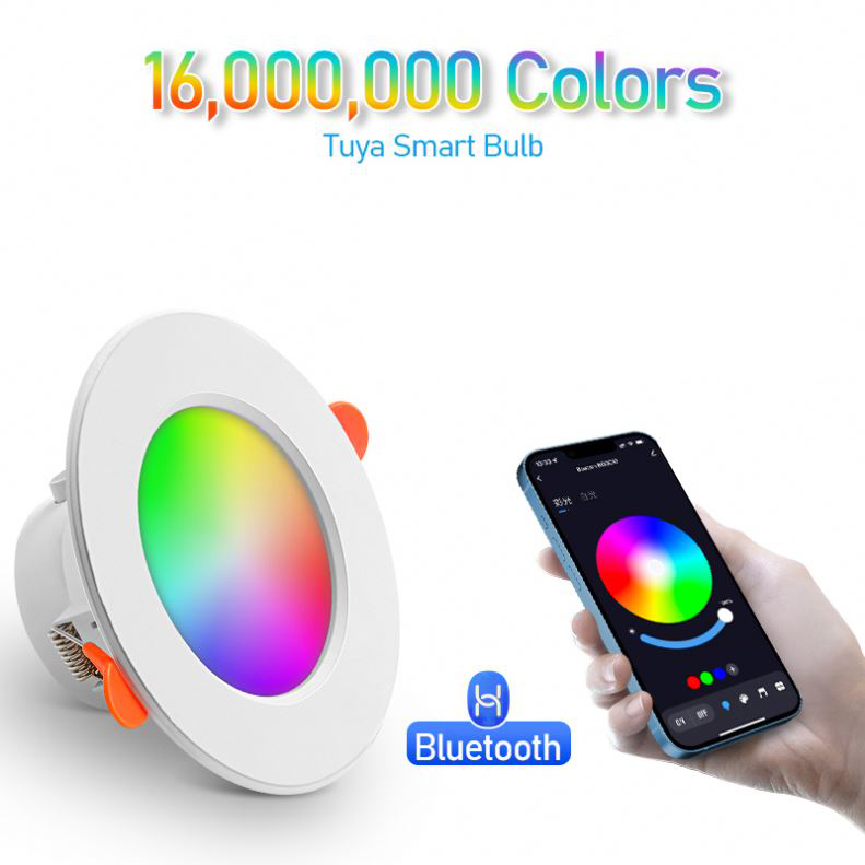 Custom rgbcw Wifi Downlight Dimmable Google Hotel Zigbee Graffiti ...